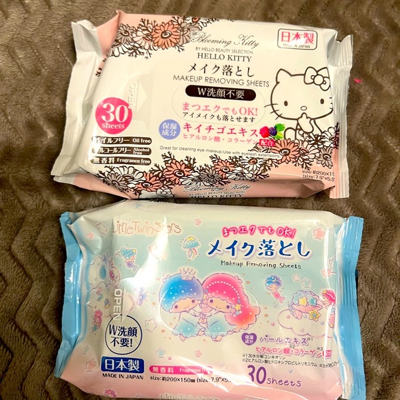 Sanrio | Other | Sanrio Hello Kitty Kawaii Makeup Removing Wipes Set Of ...